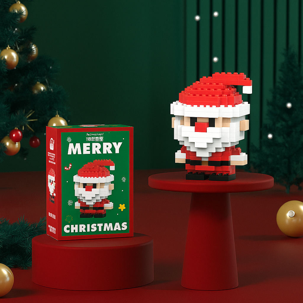 Building Blocks Holiday Set Creative Christmas Figures Toy Kit