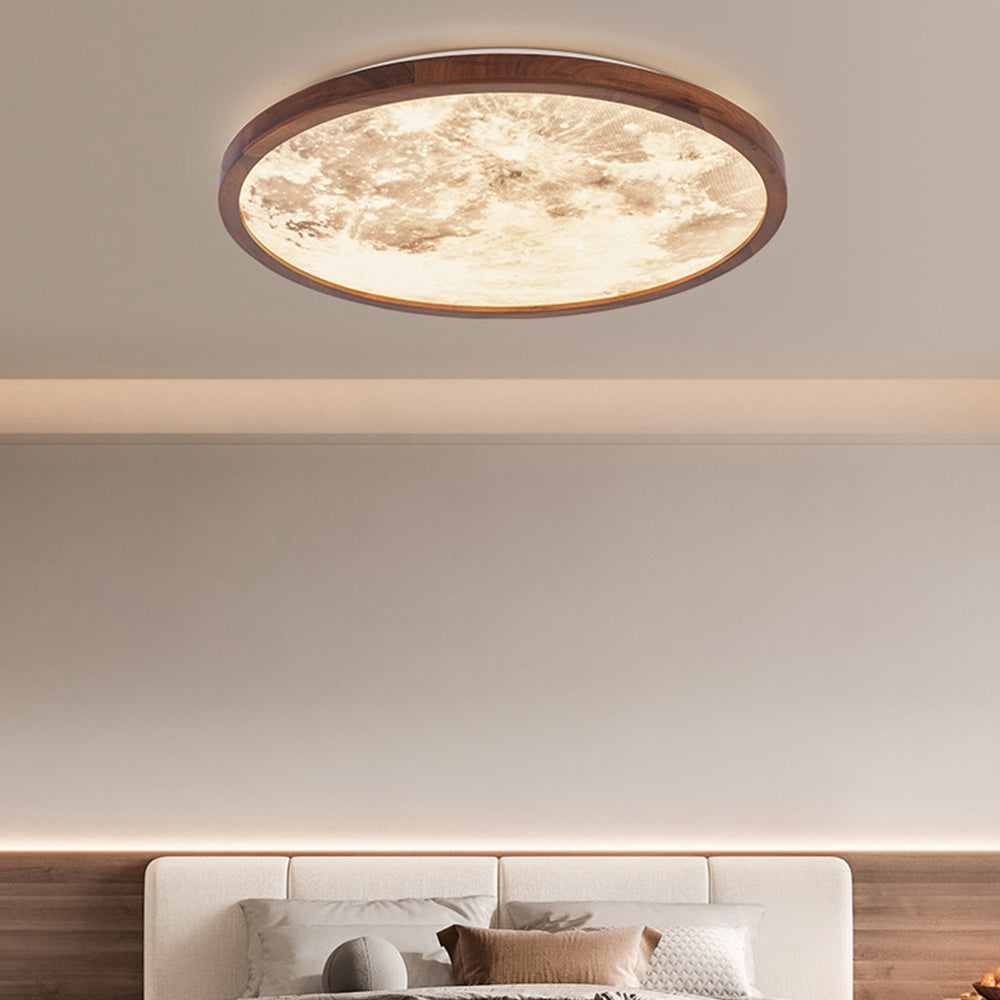 Contemporary Acrylic Moon LED Ceiling Light for Bedrooms – Stylish Ill