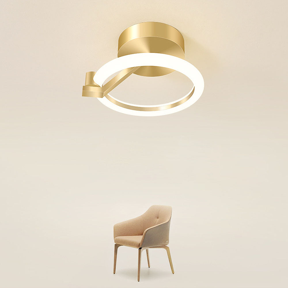 Elegant Mini Gold LED Ceiling Lights for Luxurious Living Room Ambienc