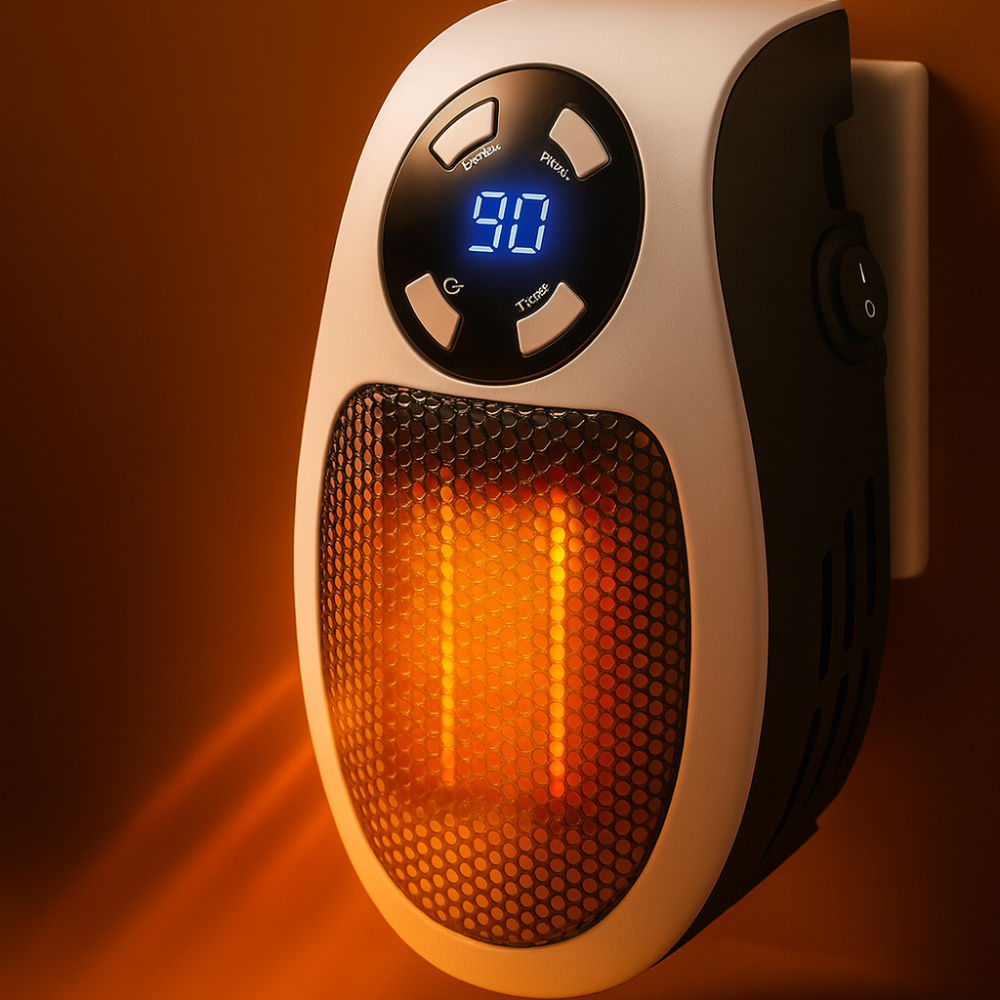 Electric Space Heater Ceramic Wall Plug Adjustable Thermostat – Levicishop