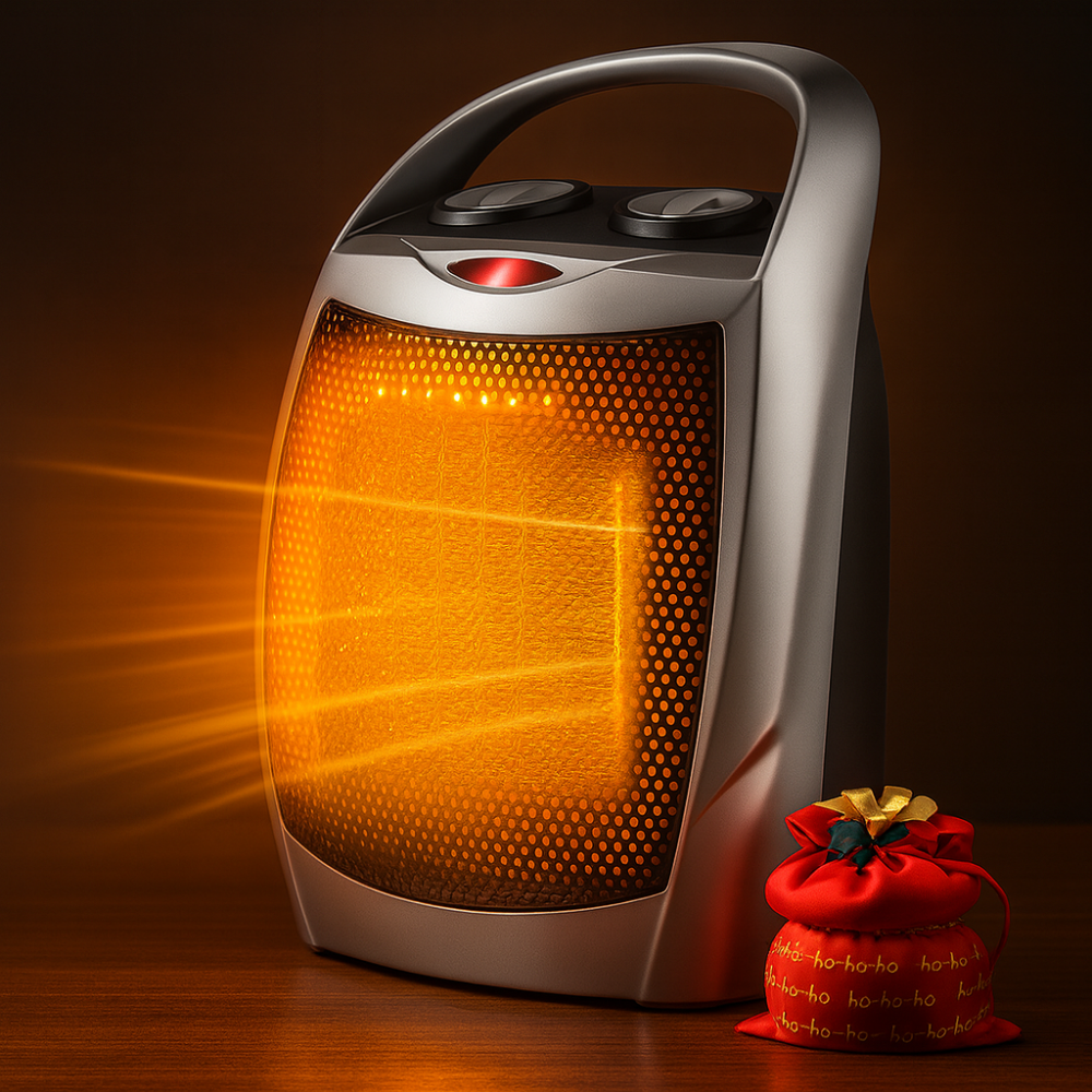Electric Space Heater Portable Ceramic PTC Fast Heating Indoor Desktop ...