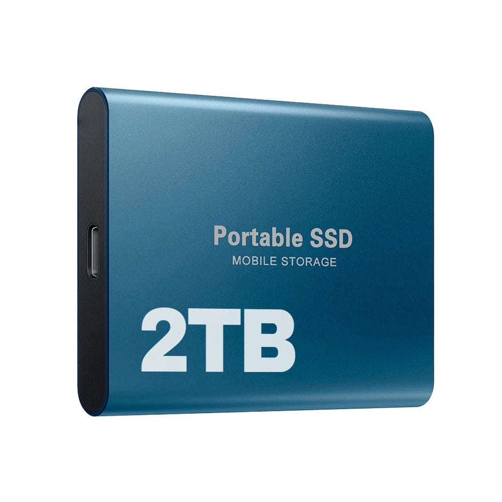 Portable SSD 2TB Hard Drive External Storage Compact Fast Best Quality ...