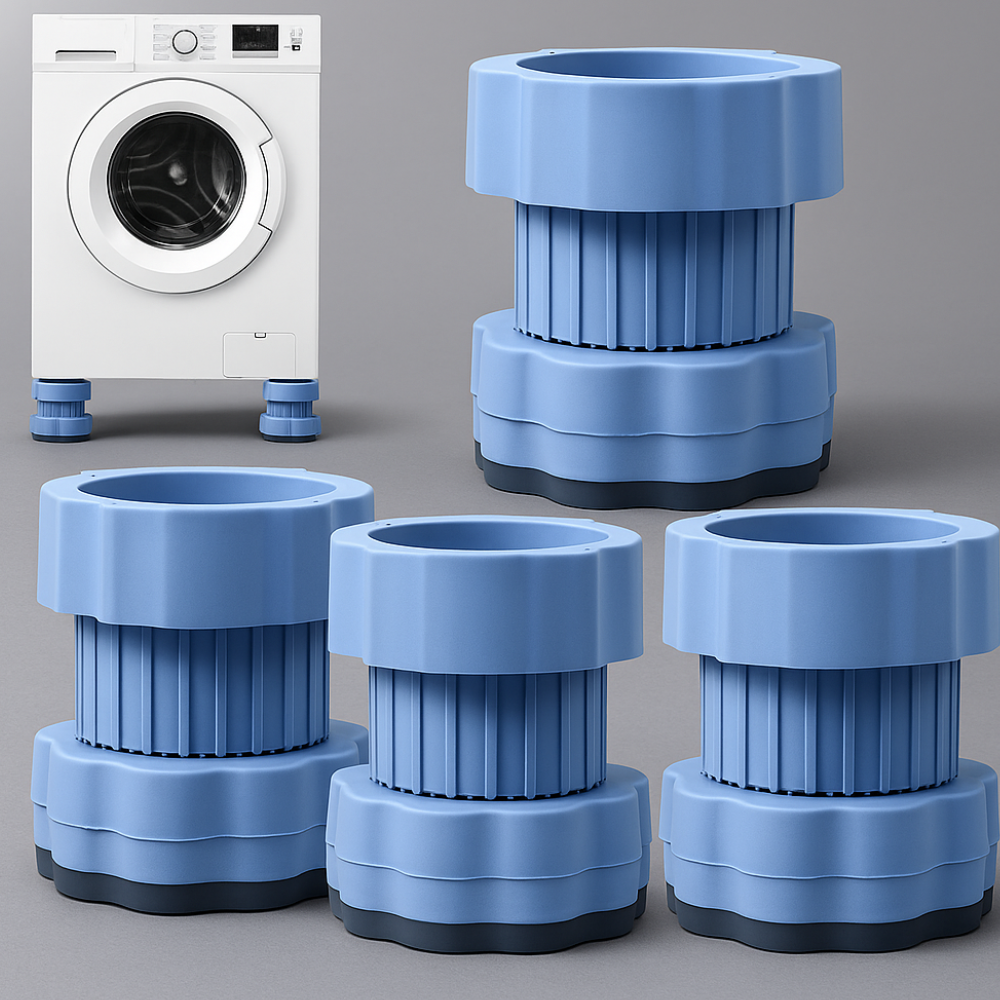 Washing Machine Base Riser Pads Anti Vibration Non Slip Adjustable ...
